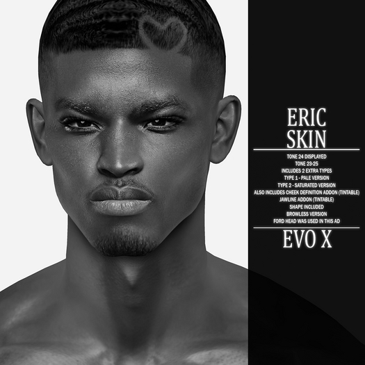 Second Life Marketplace - [VULT] ERIC EVO X SKIN - BOM - DEMO